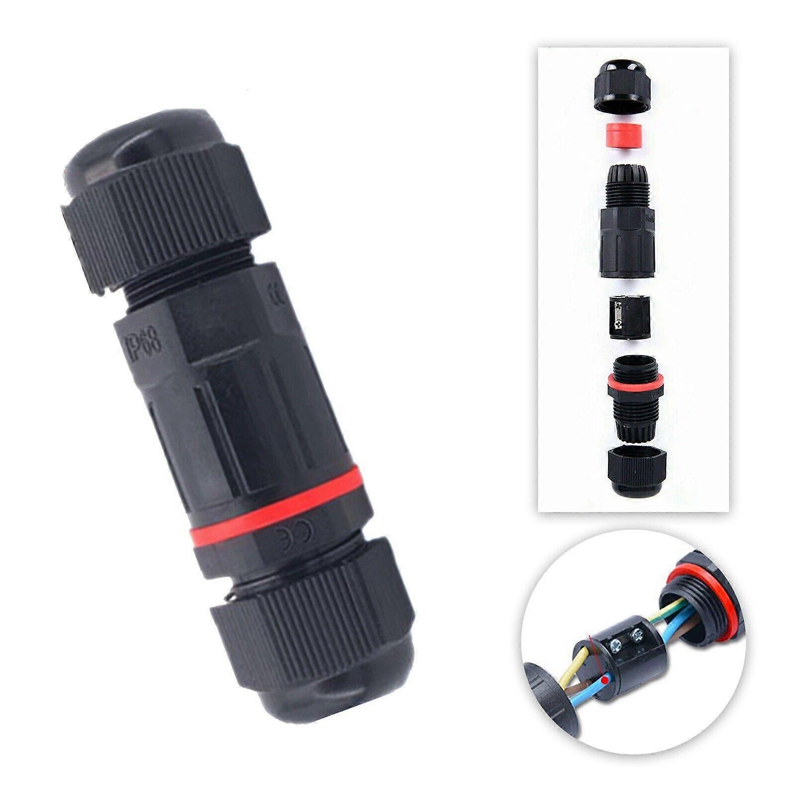 3-Pole Outdoor Waterproof Cable Connector 16A 250V IP68 Underground ...