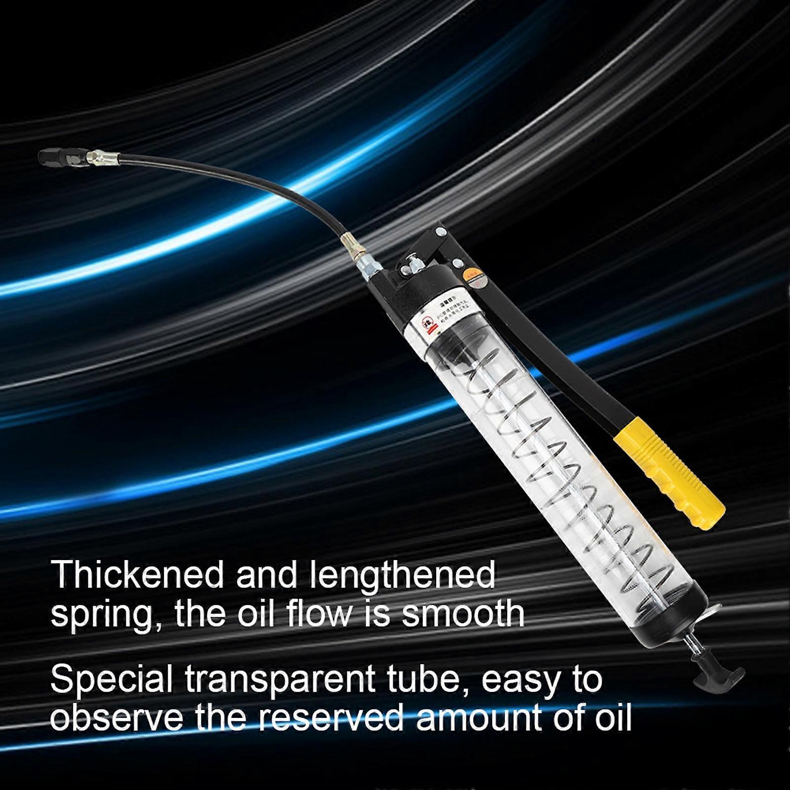 6000PSI Grease Gun Visible Transparent Tube Portable Auto Car Tool ...