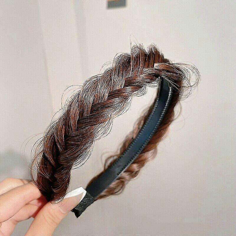 Fake Thick Plaited Chunky Braided Headband One Piece Blonde Hair Band ...