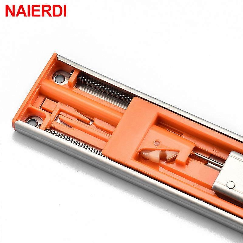 1 Sets Stainless Steel Cabinet Slides Soft Close Three-Section Drawer ...