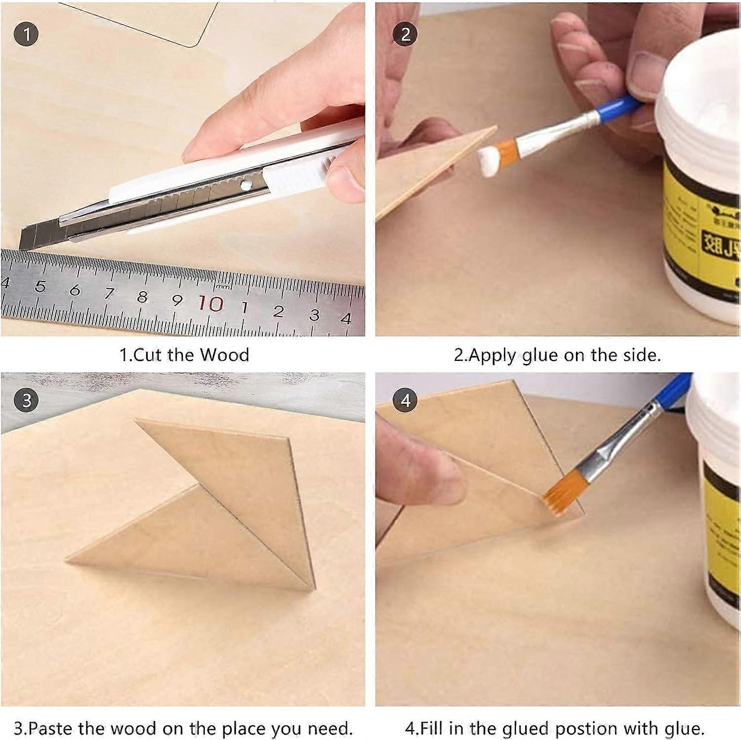 Plywood Board, Pack of 12 Balsa Wood 300 x 200 x 1.5 mm, Balsa Wood ...