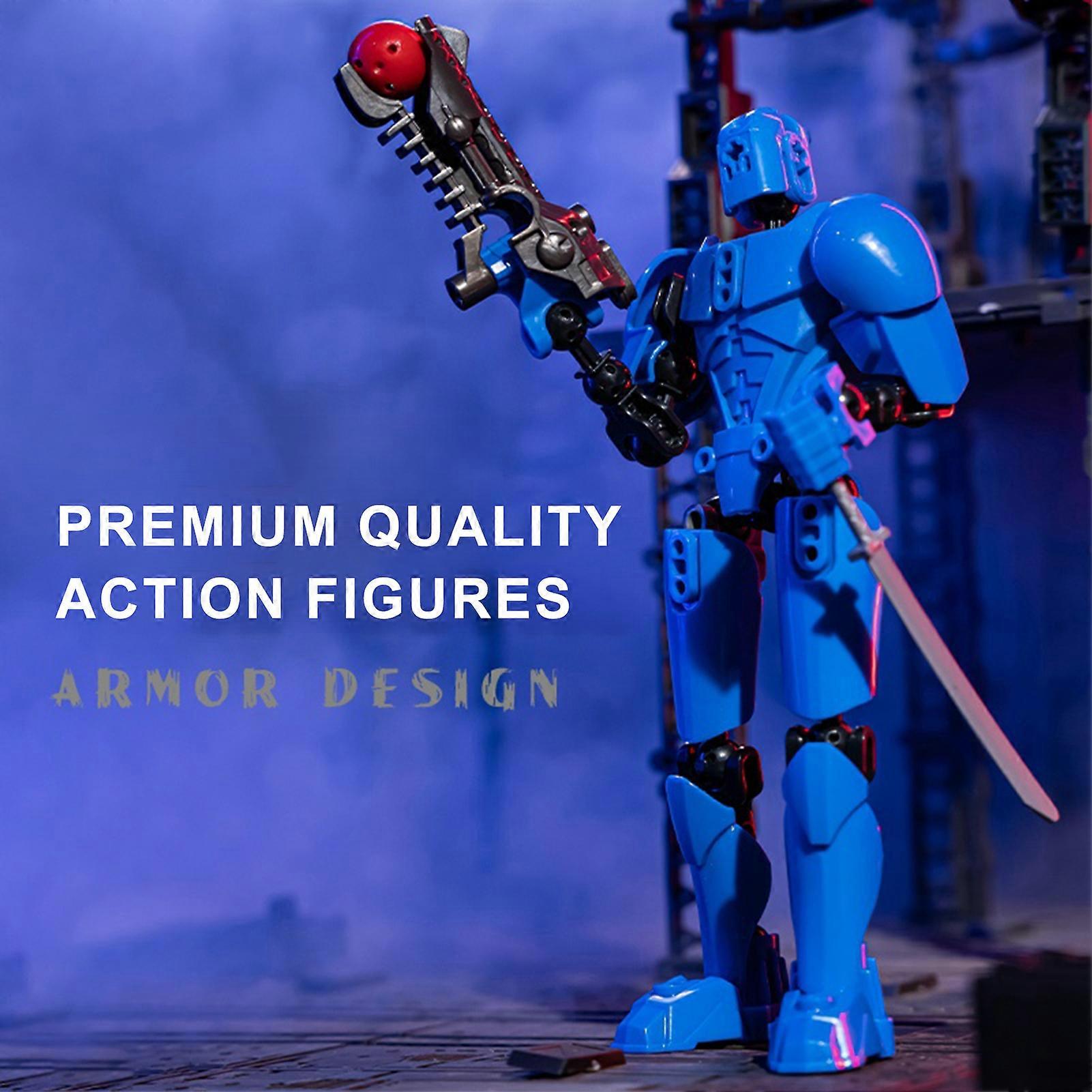 1 Set 3D Printed Robot Action Figure with Accessories Multi-jointed ...