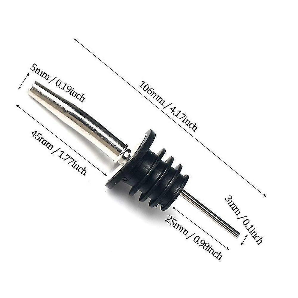 15 Pcs Stainless Steel Liquor Bottle Speed Pourers Tapered Spout With ...