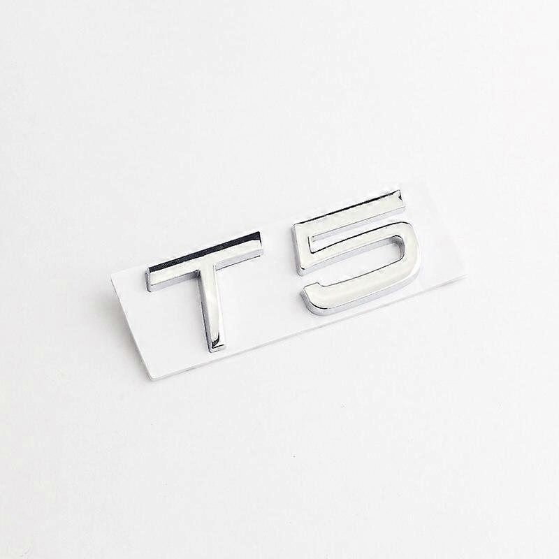 3D Metal T5 T6 AWD Logo Rear Trunk Emblem Badge Sticker Decals Car ...