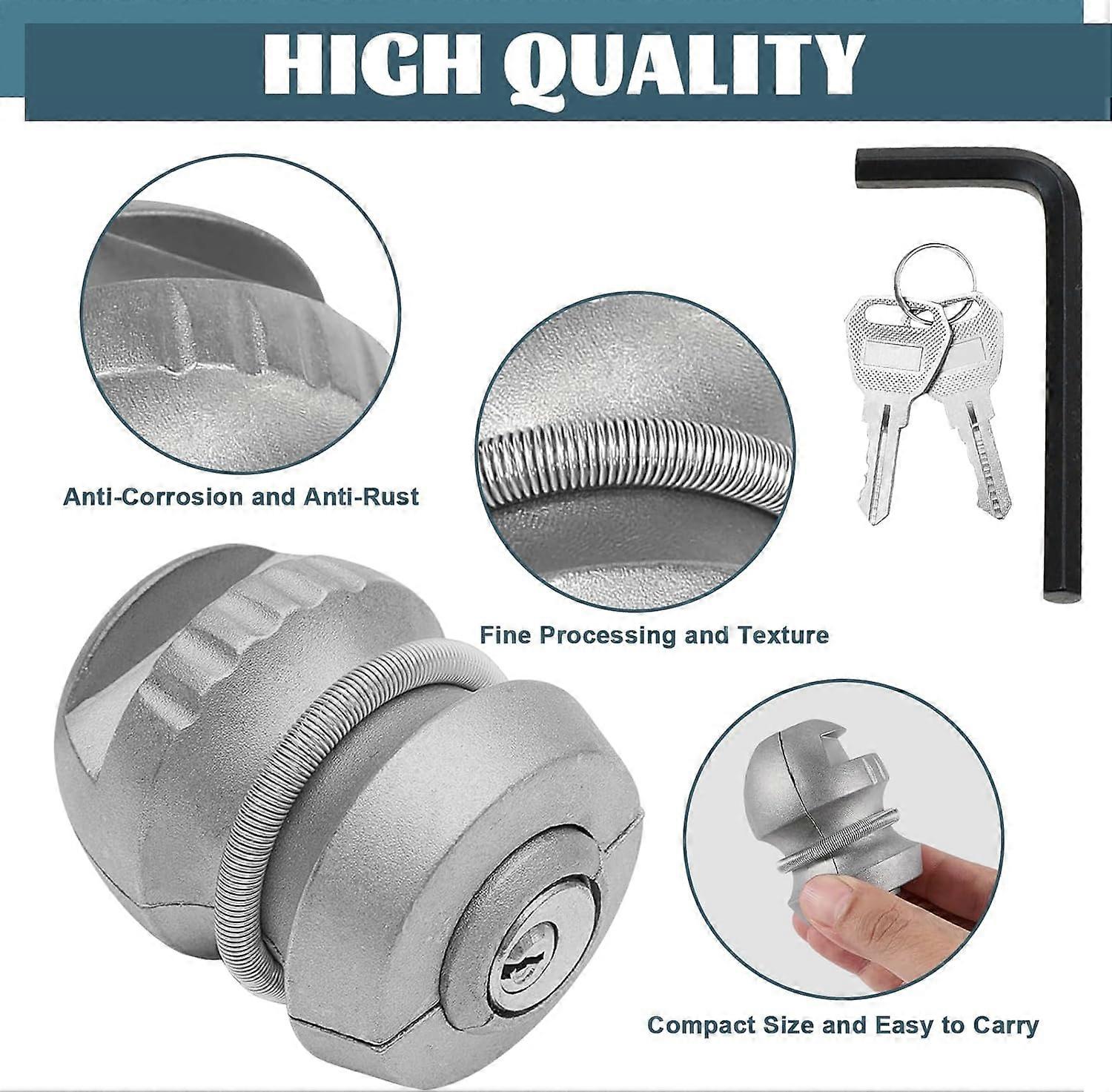 Trailer lock anti theft device for ball hitch trailer hitch ball lock ...