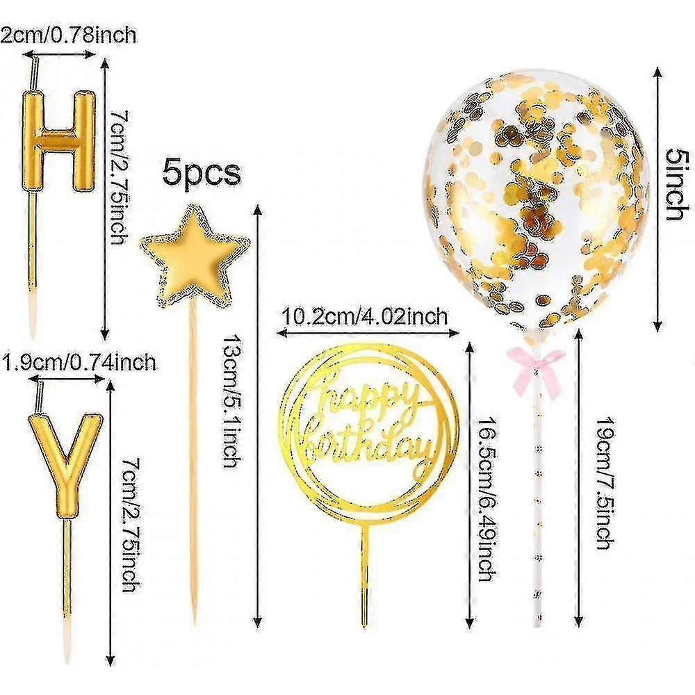 Birthday Cake Topper Set Happy Birthday Cake Topper Letters Cake ...