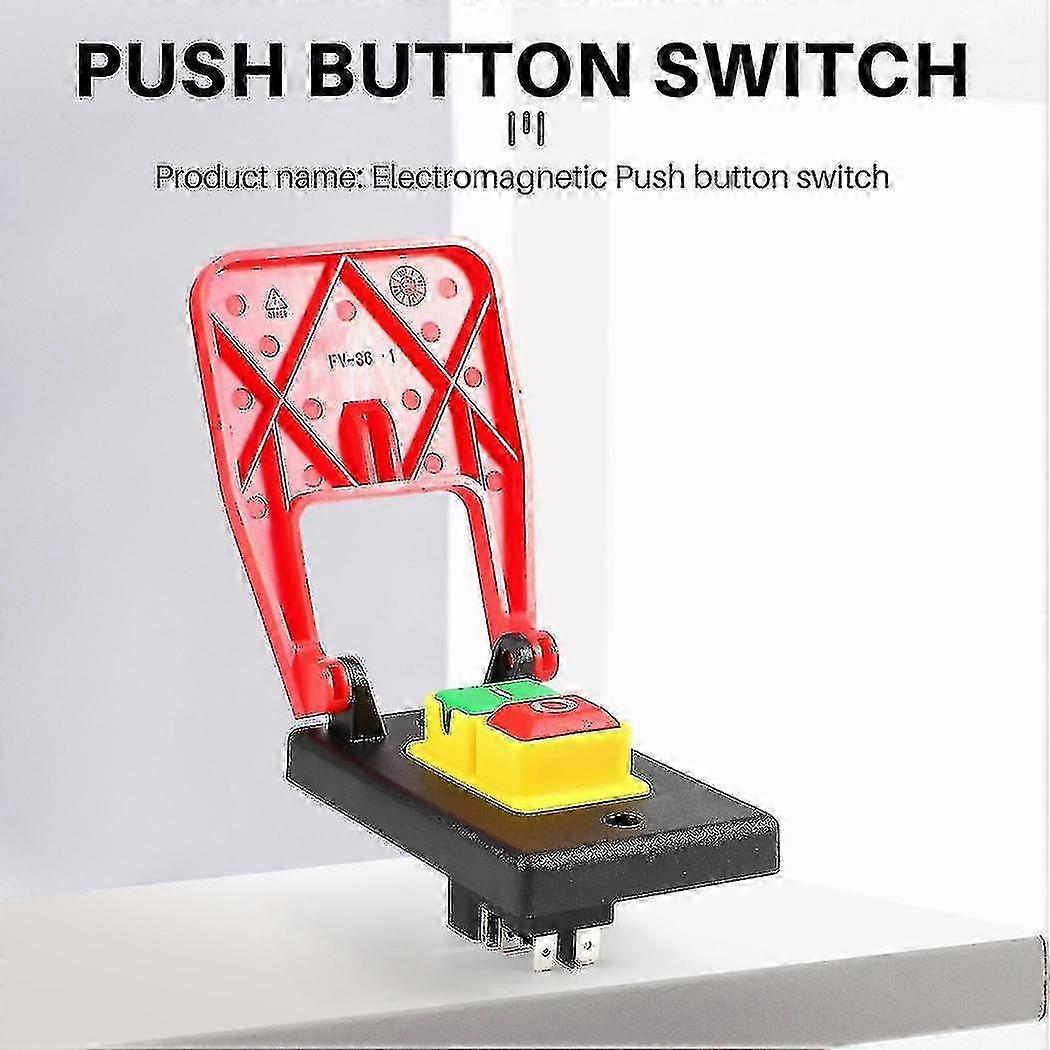 Off-on Red Cover Emergency Stop Push Button Switch 16a -off ...
