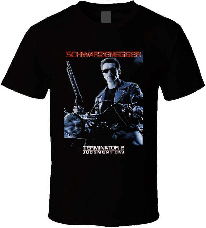 Terminator 2 Schwarzenegger 90-tals Retro Movie T-shirt | Fruugo SE