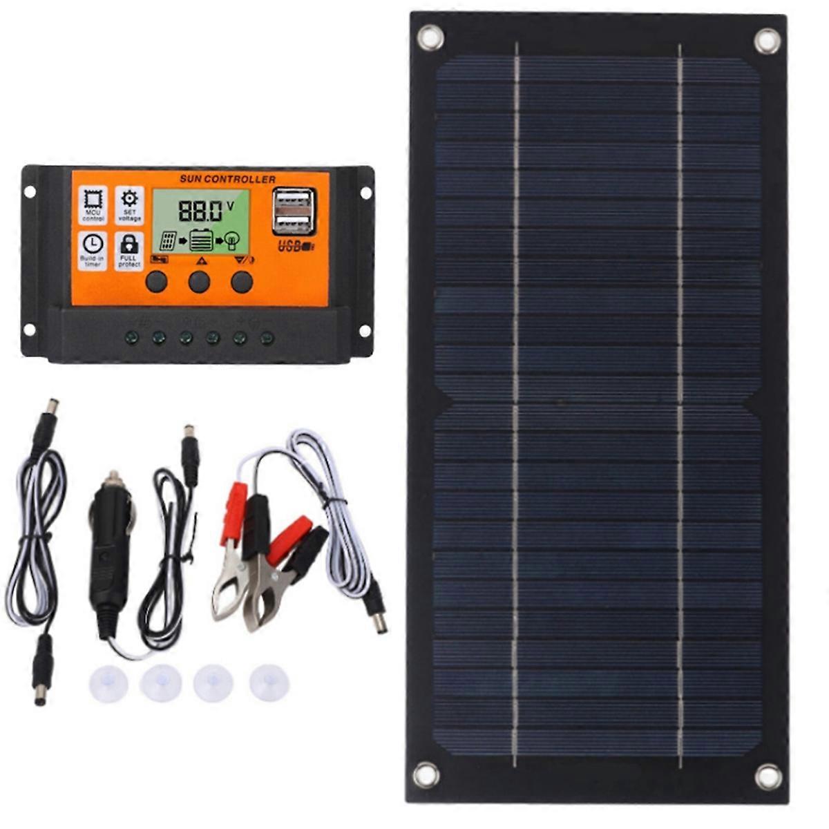 600W Solar Panel Kit with 100A 18V Charge Controller Solar Charging for ...