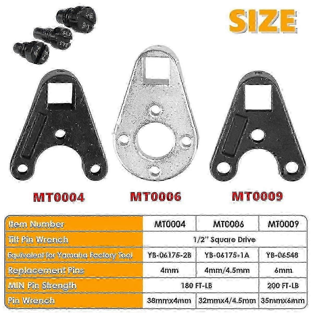 New Models Hydraulic Trim Tilt Pin Wrench Kit Outboard Trim for ...