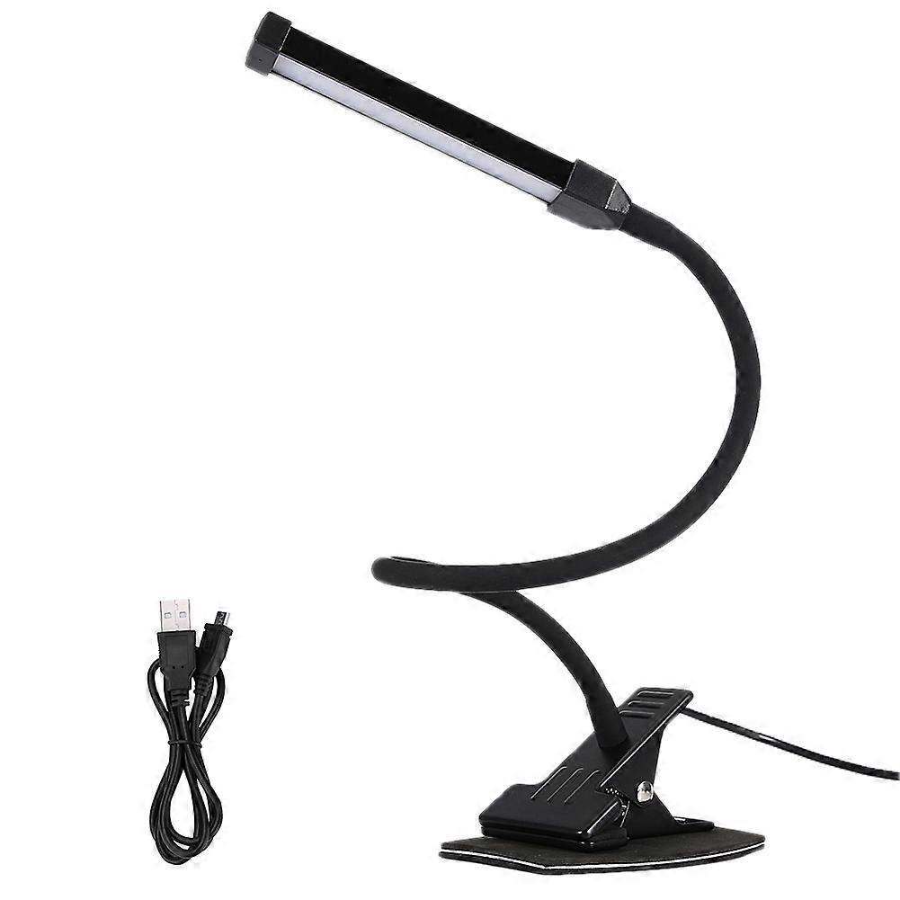 Modern Desk Lamp Night Light, USB LED Desk Lamp with Gooseneck and Clip ...
