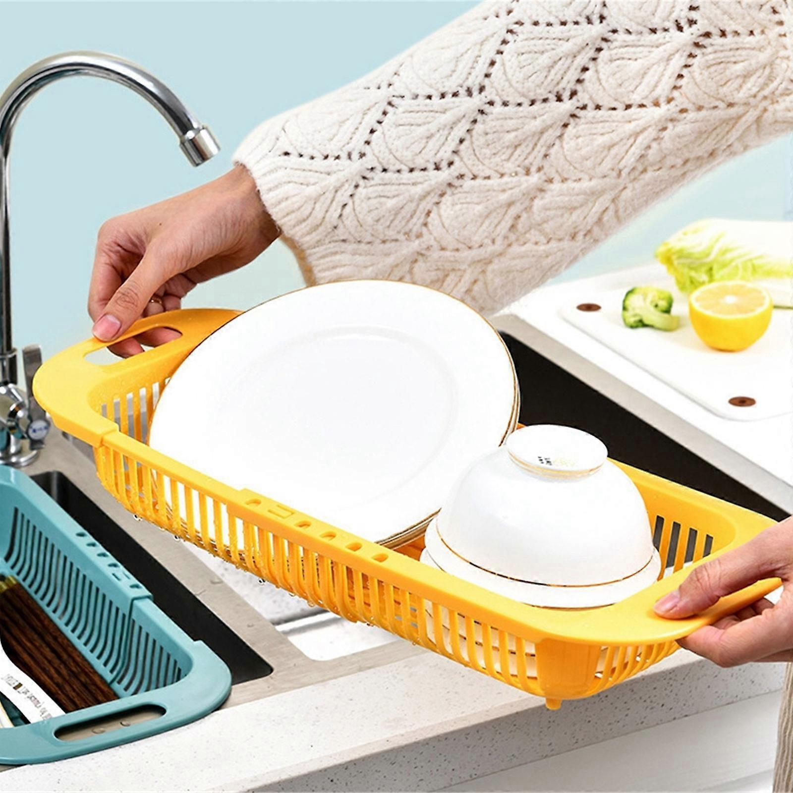 Multipurpose Dish Drainers Telescopic Drain Basket Expandable ...