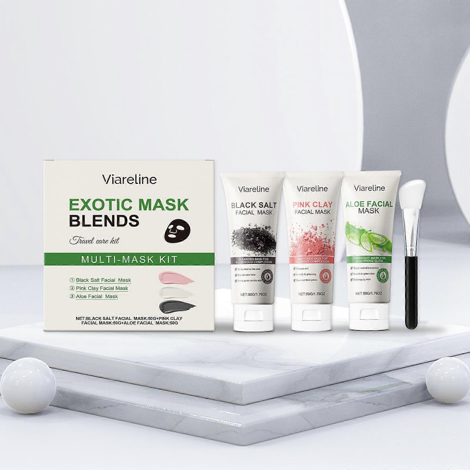 Facial Mask Piece Set Mini Size Travel Friendly Face Masks Clearing And ...