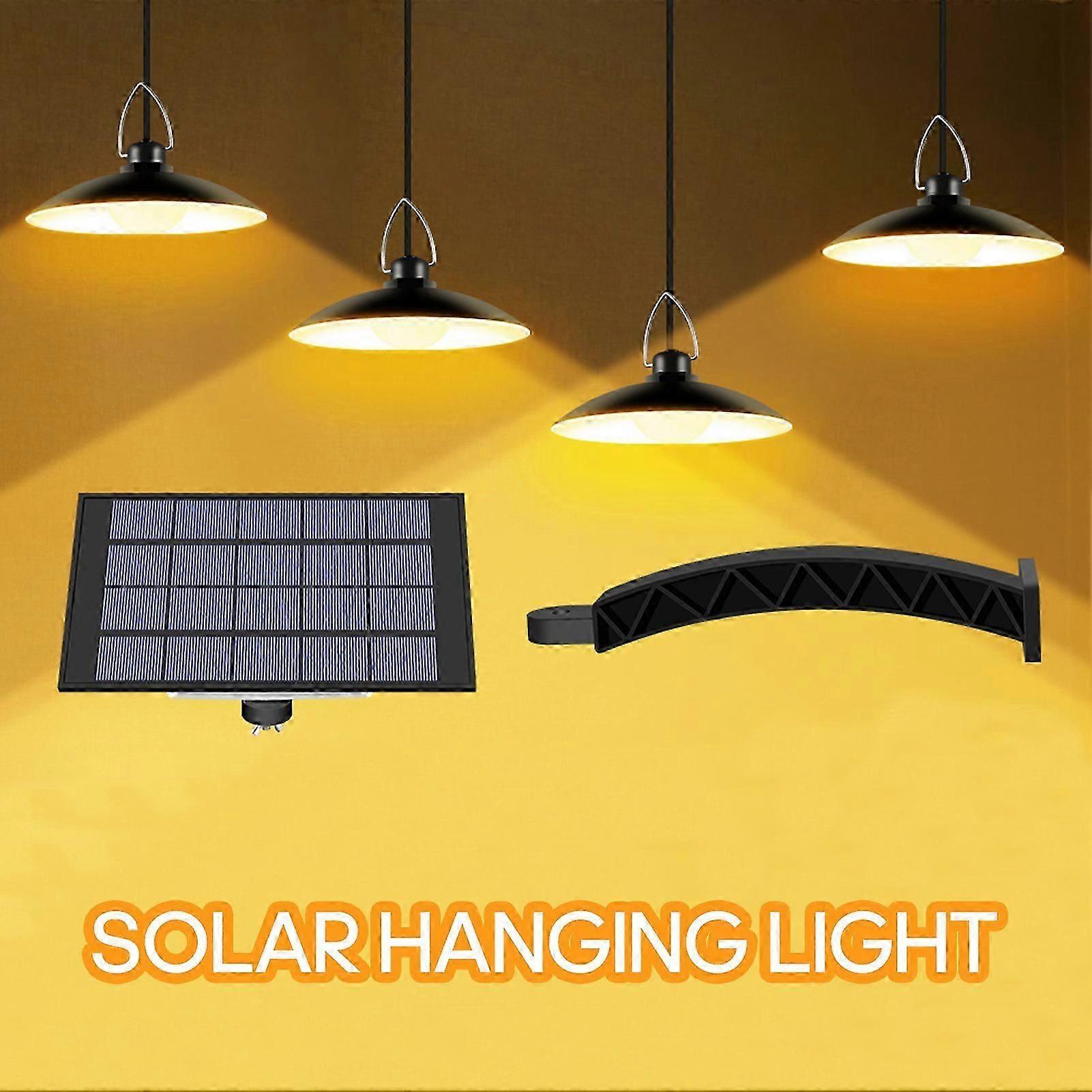 LEDs Solar Hanging Light Outdoor IP65 Waterproof Solar Powered Lamp ...