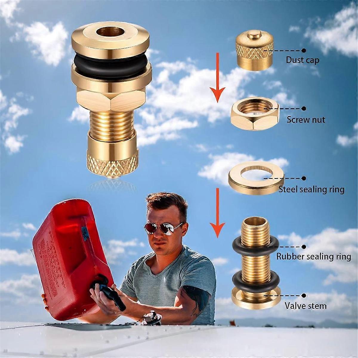 19 Pieces Fuel Gas Can Vent Caps 8 Pieces Fuel Gas Tank Vent Caps ...