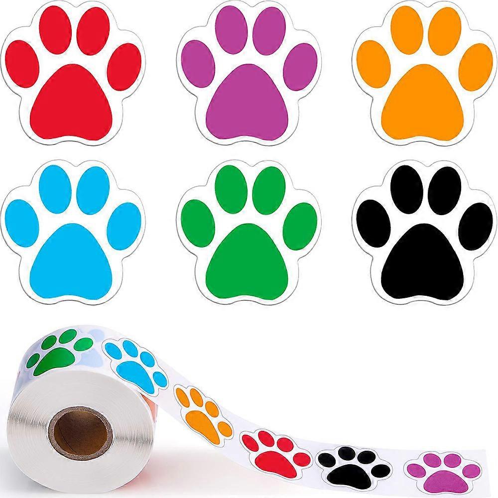 Paw Print Stickers For Clean Smooth Surfaces, Reward Stickers With ...