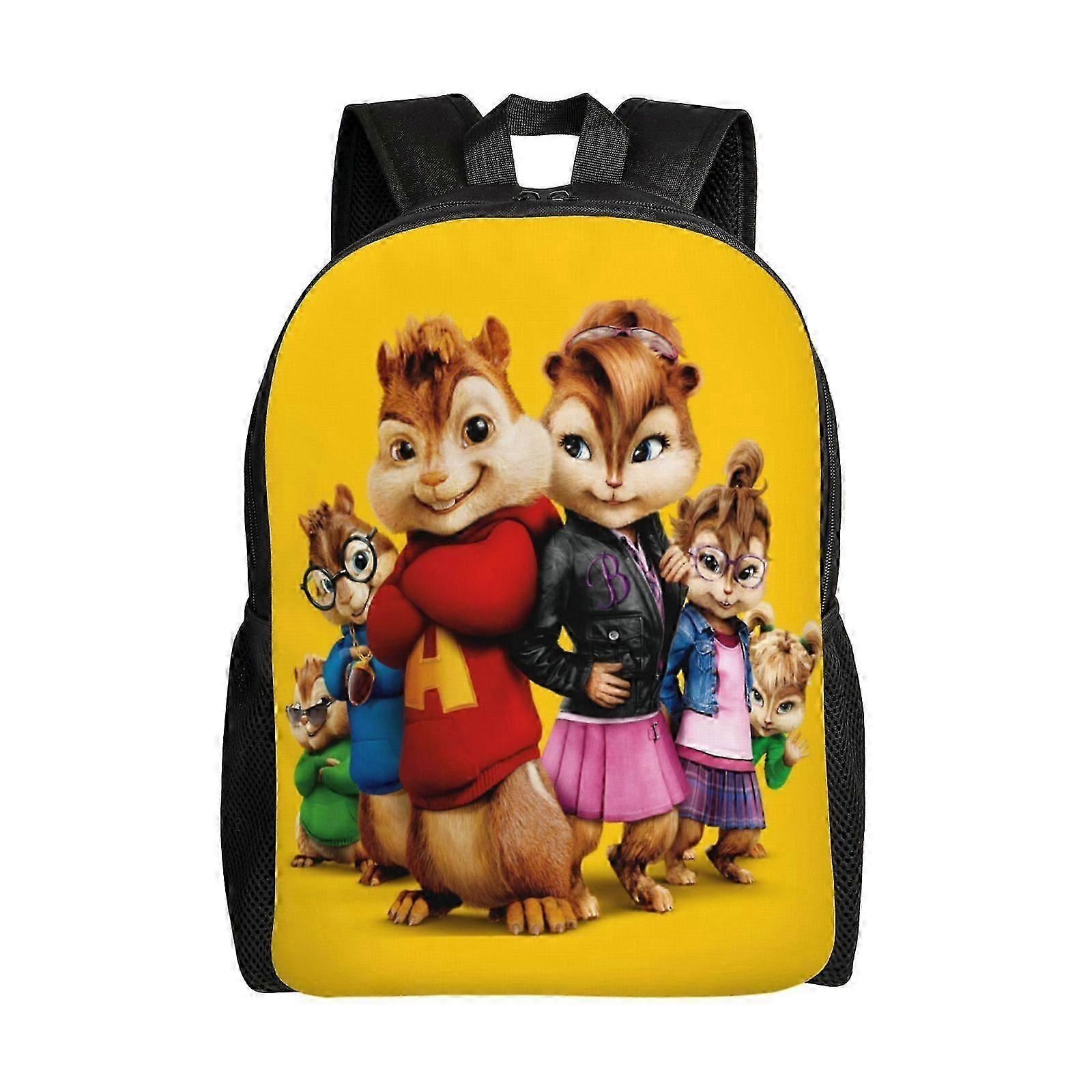 i663 Alvin and the Chipmunks Backpack Large Capacity Schoolbag Book Bag ...