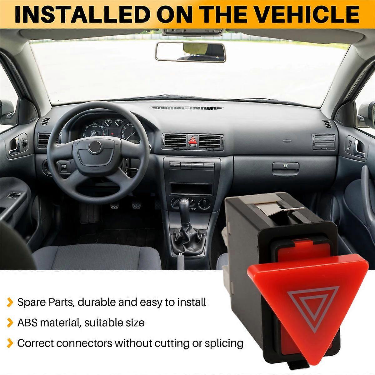 Car Warning Flash Switch Button Emergency Switch Hazard Light Switch ...