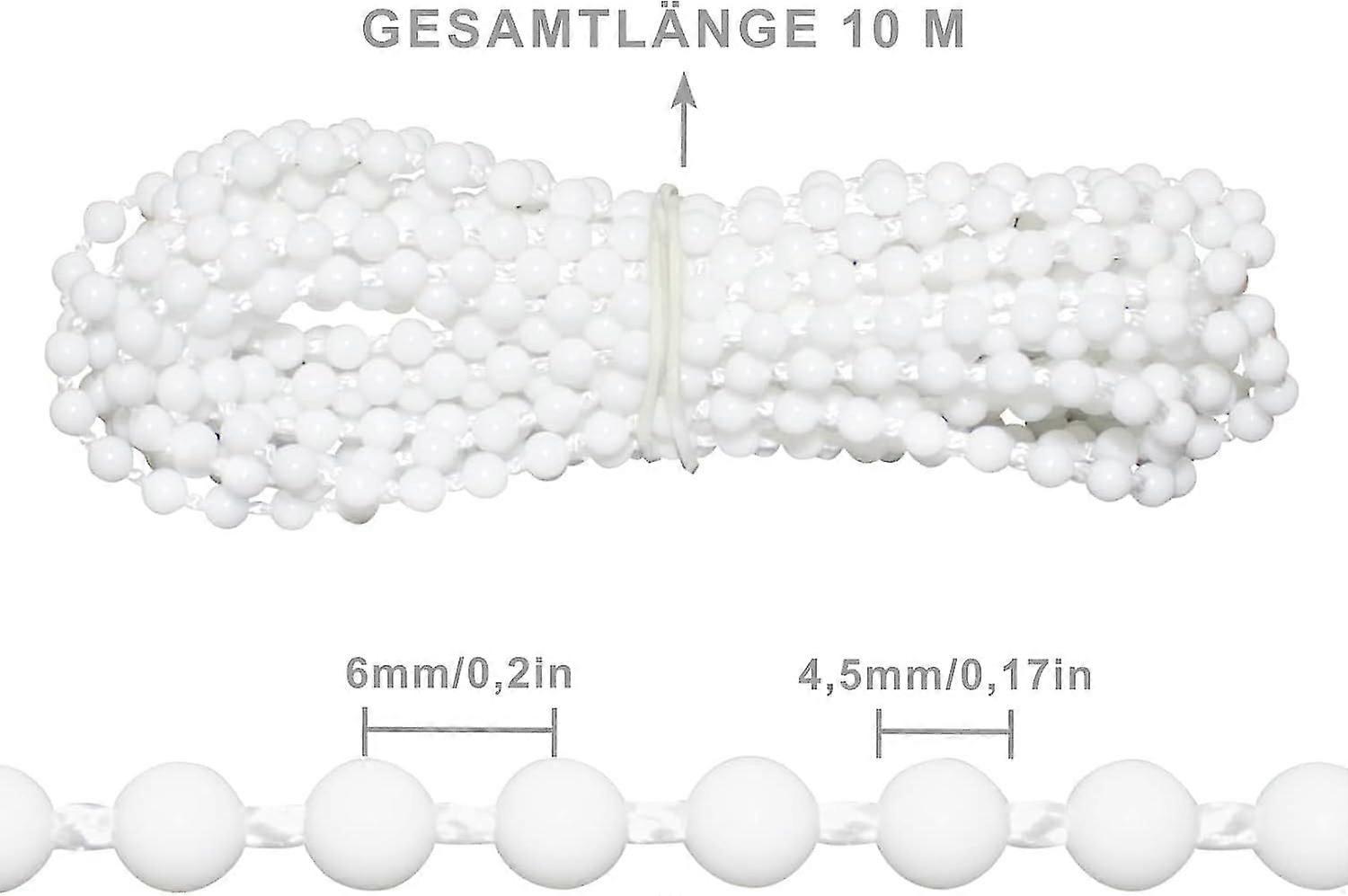 Roller Blind Repair Chain and Connectors - 10M POM Chain with 20 ...