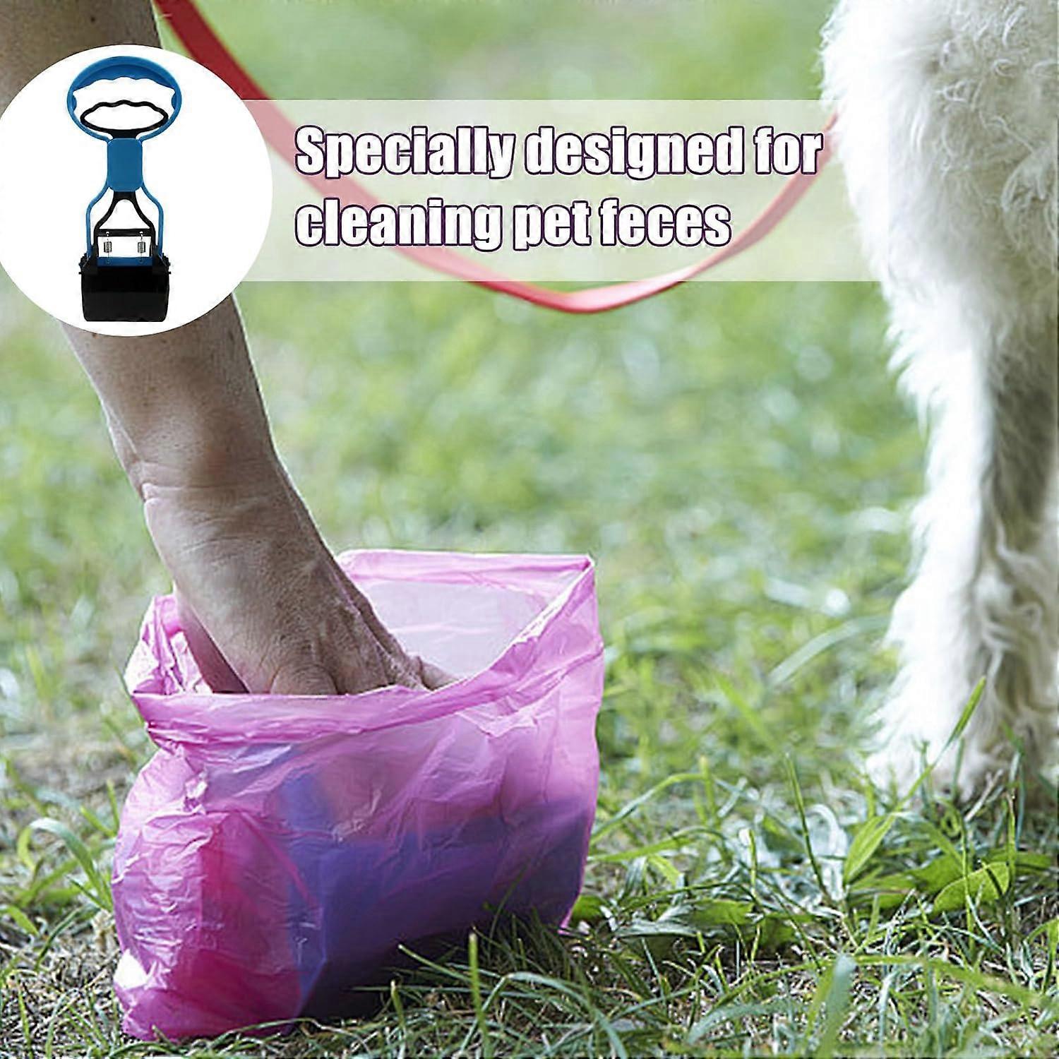 Dog Pooper Scooper - Foldable Long Handle Poop Picker Clamp for Yard ...