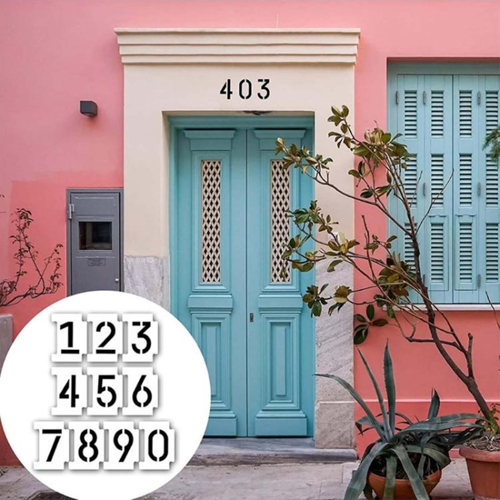 Symbol Stencil Number Letter Template for Fabric Rock Chalkboard Glass ...