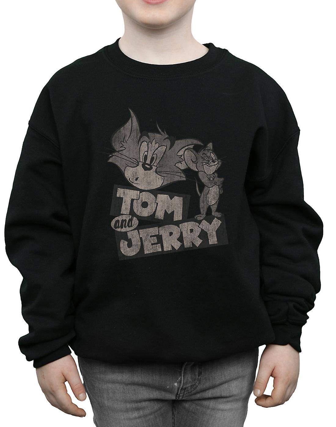Tom And Jerry Boys Cartoon Wink Sweatshirt | Fruugo UK