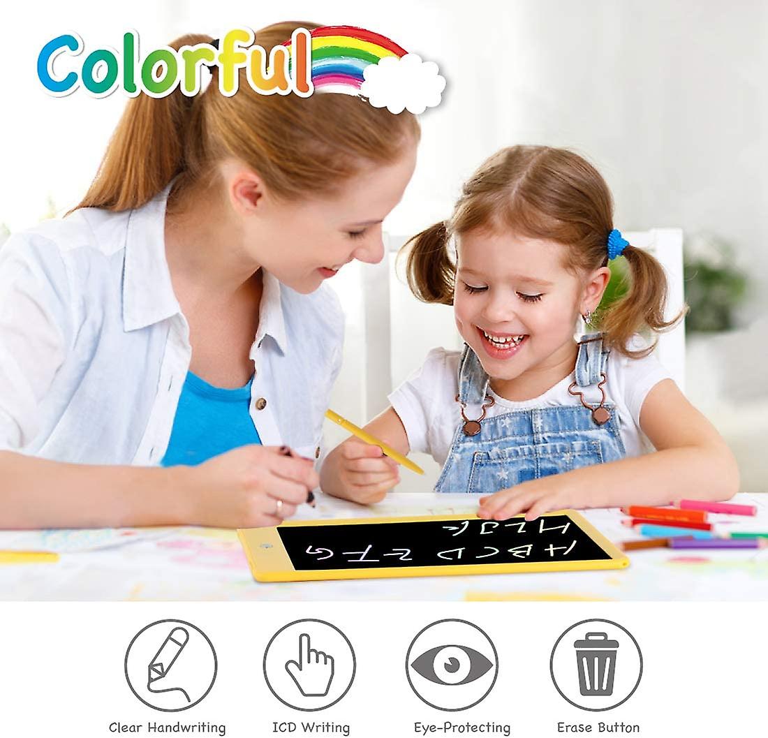 Lcd Writing Tablet 10 Inch, Colorful Doodle Board Drawing Pad For Kids ...