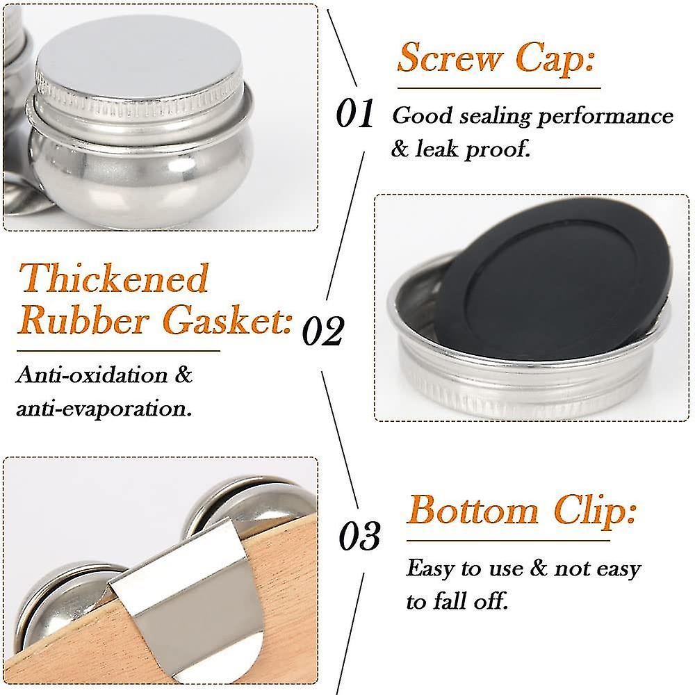 Double Dipper Cup, Stainless Steel Large Mouth Palette Cups,for Artists ...