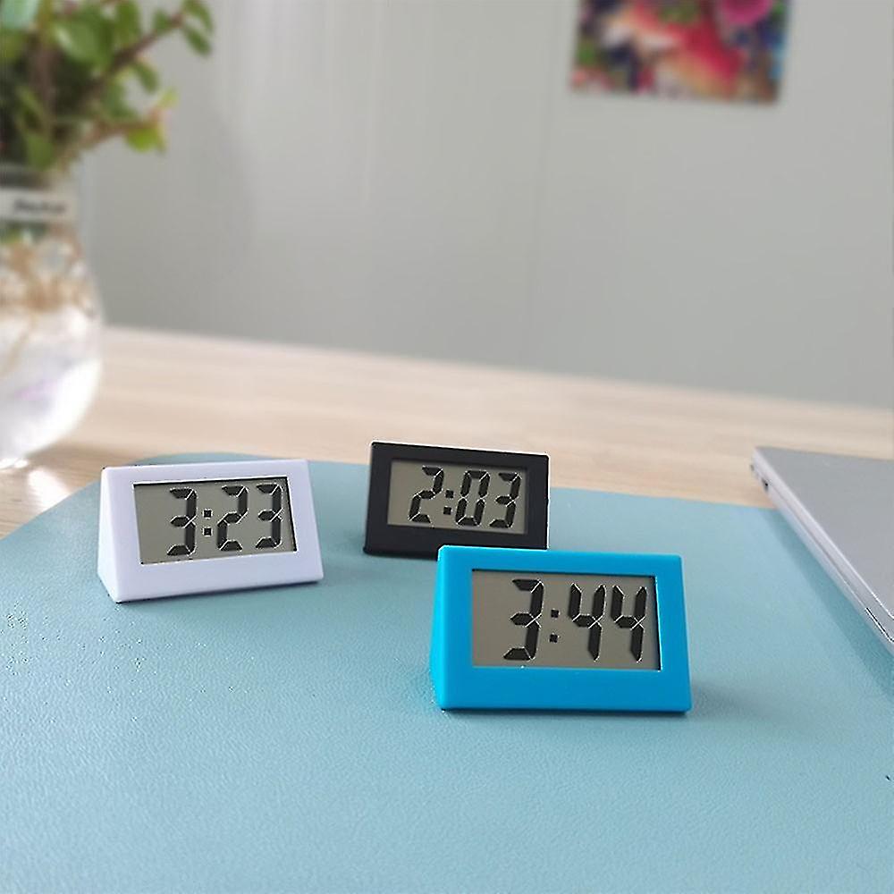 White Digital Clock, Small Clock, Mini, Usable As Car Clock Or Table ...
