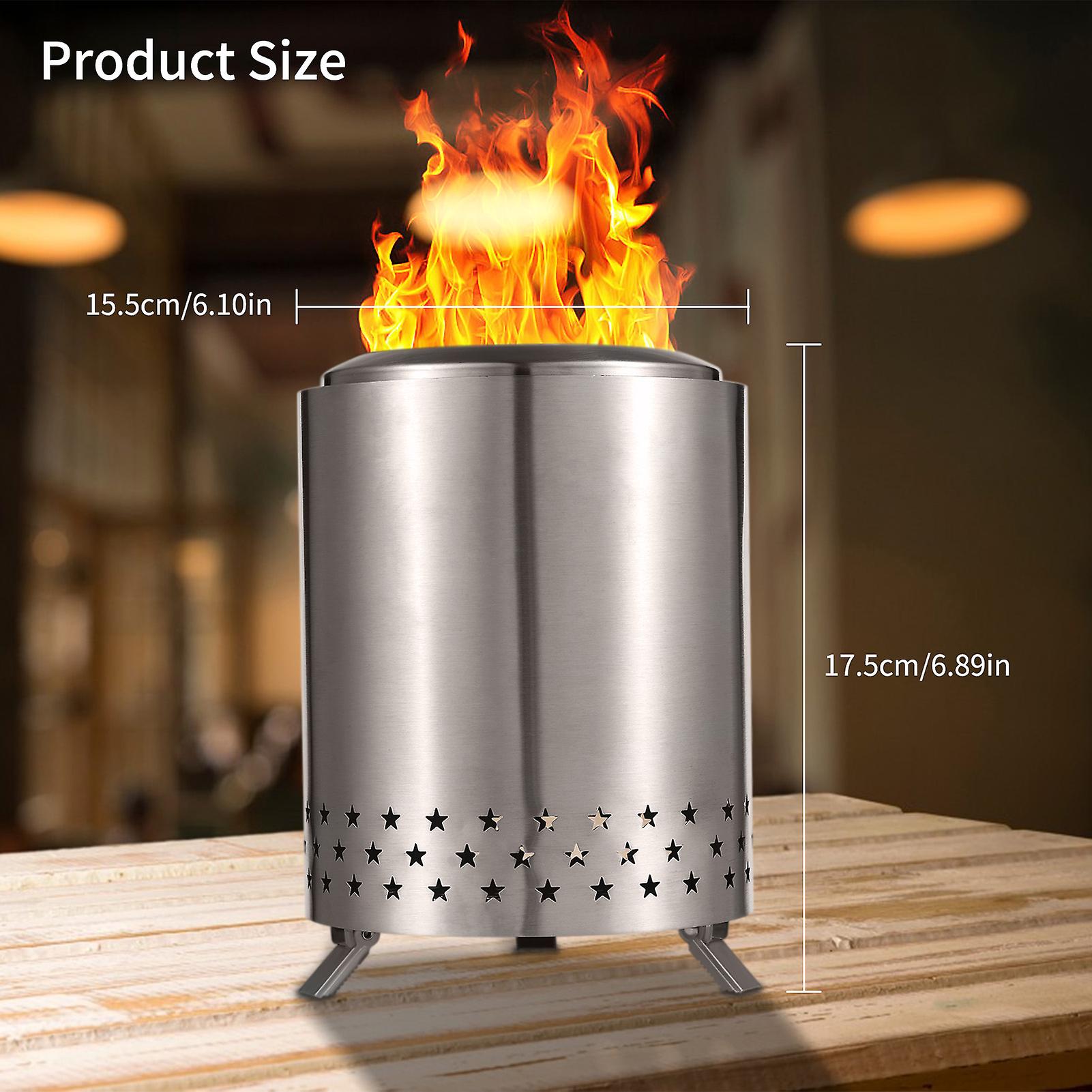 Tabletop Fire Pit With Stand/ Bonfire/low Smoke Outdoor | Fruugo UK