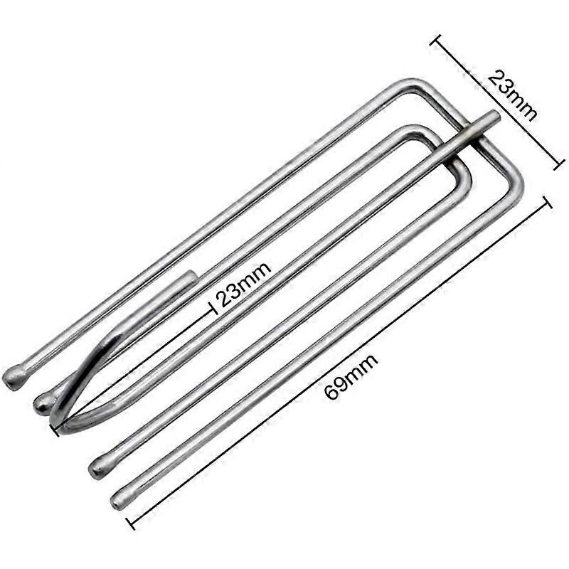 25 Pieces Stainless Steel Curtain Claw Hooks Window Curtain Door Clamp ...