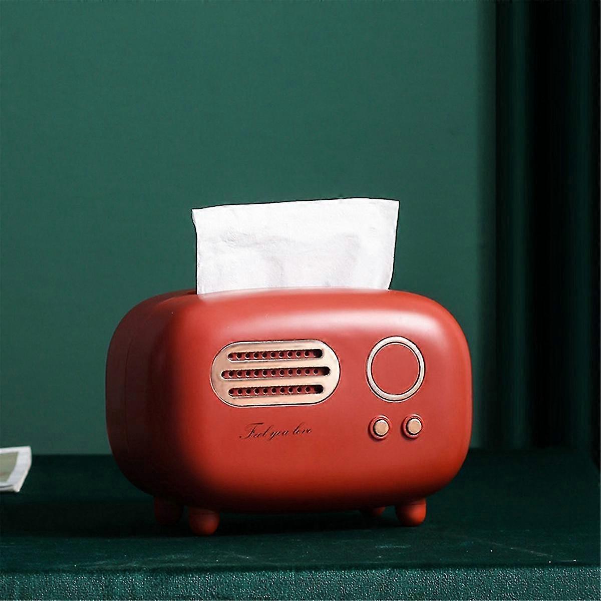 Retro Radio Shape Tissue Cover Box For Kitchen, Bathroom Vanity ...