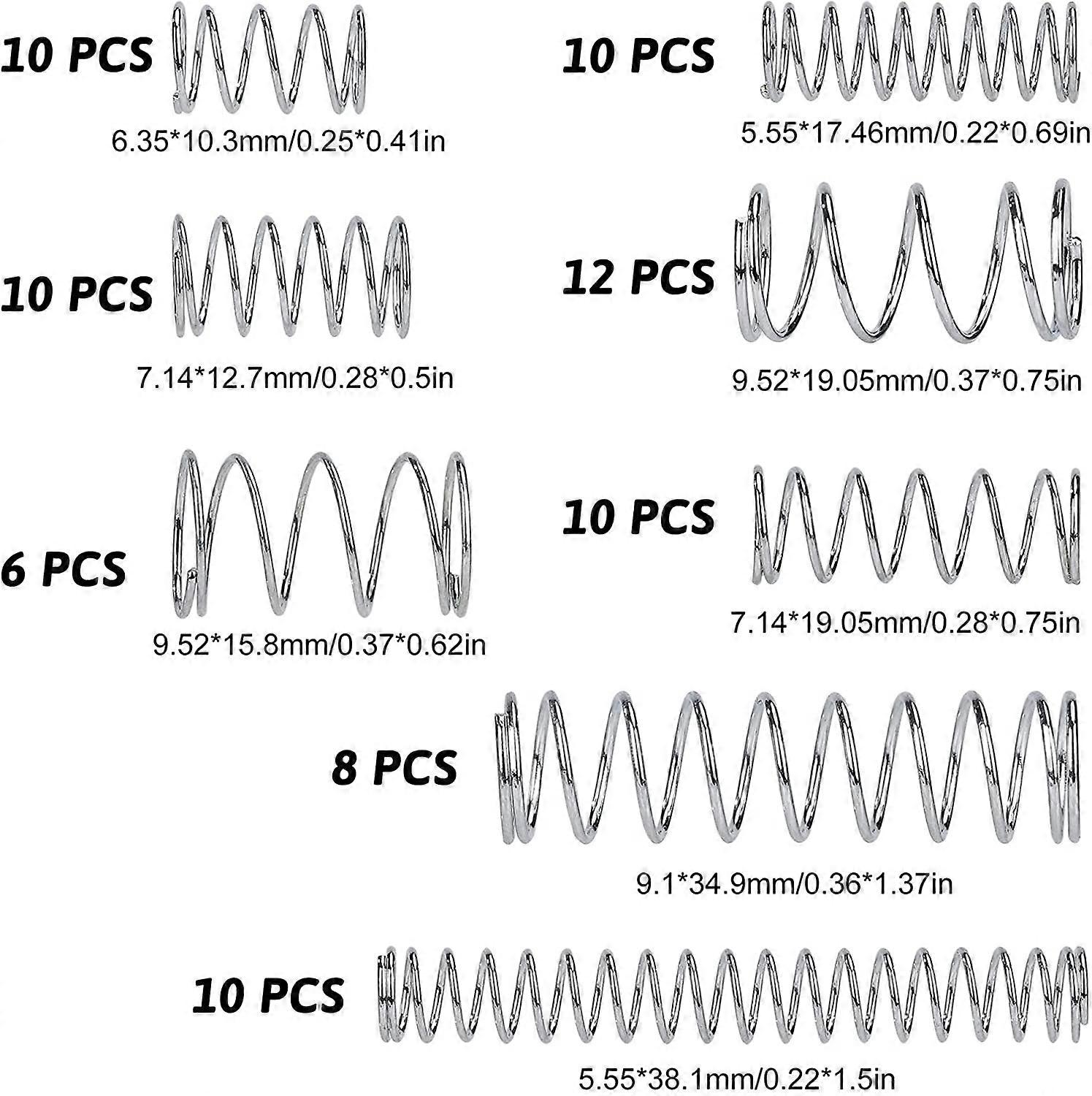 Nirvana Assortment of Compression and Extension Springs 20 Sizes Small ...