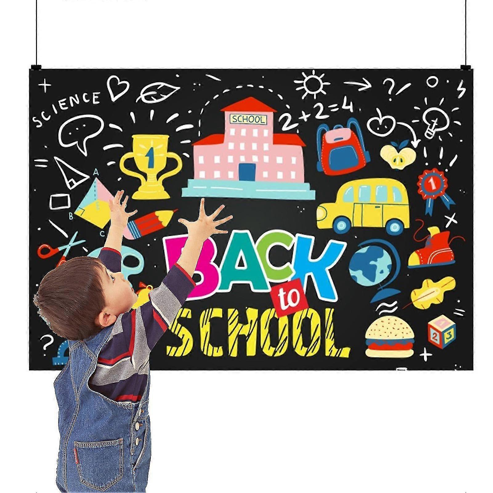Back To School Decorations For Classroom - Welcome Back Backdrop Banner ...
