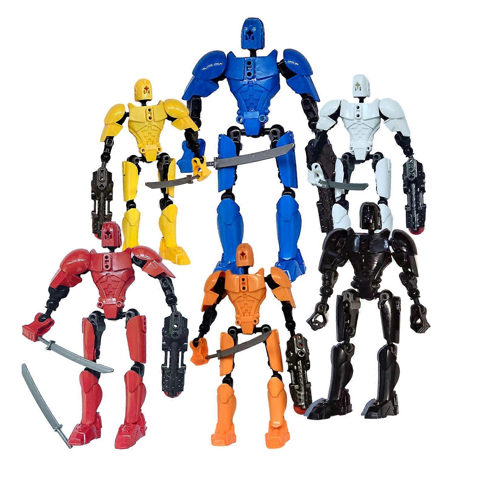 1 Set 3D Printed Robot Action Figure with Accessories Multi-jointed ...