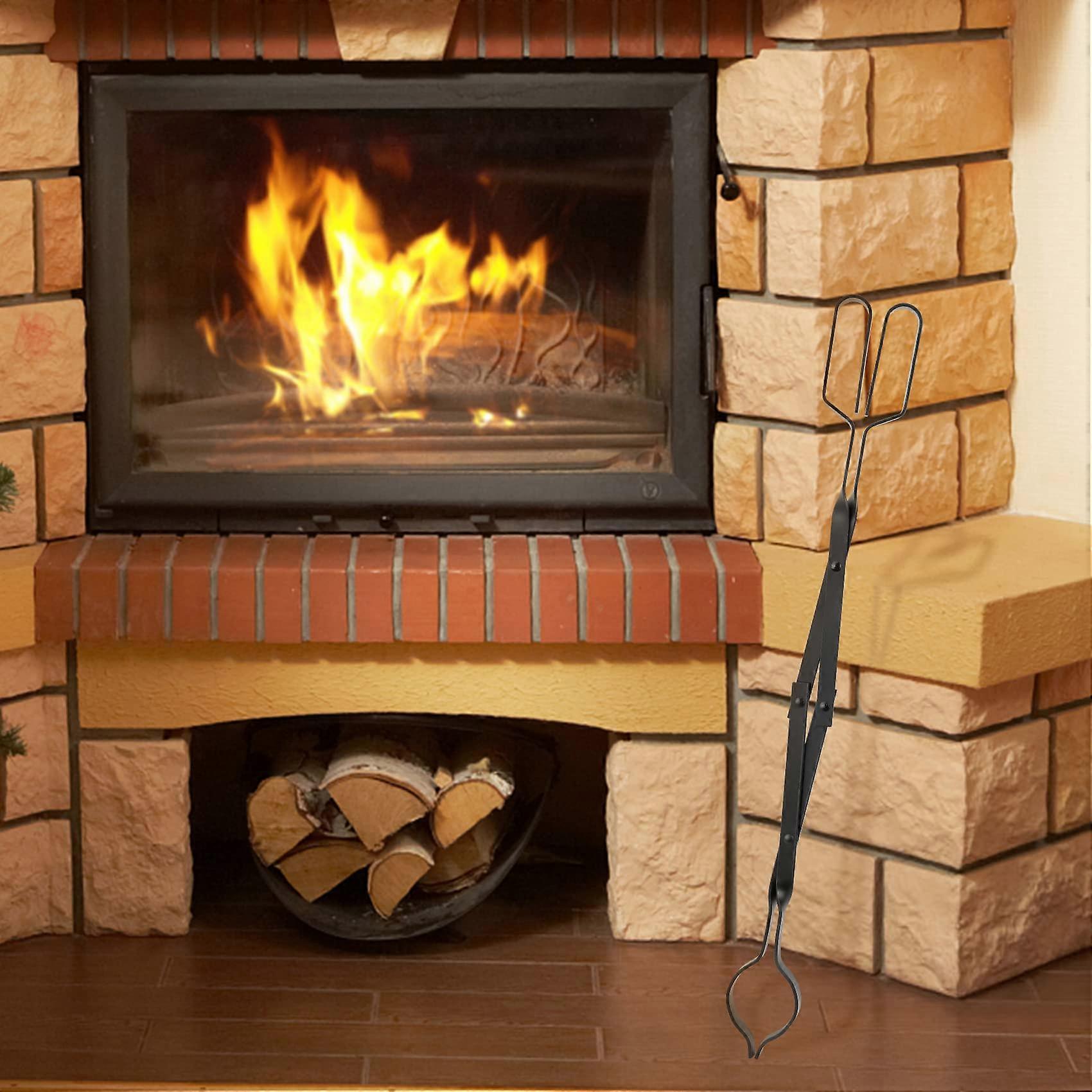 Fireplace Wood Tongs 66cm Long Fire Tongs Log Tongs Fireplace ...