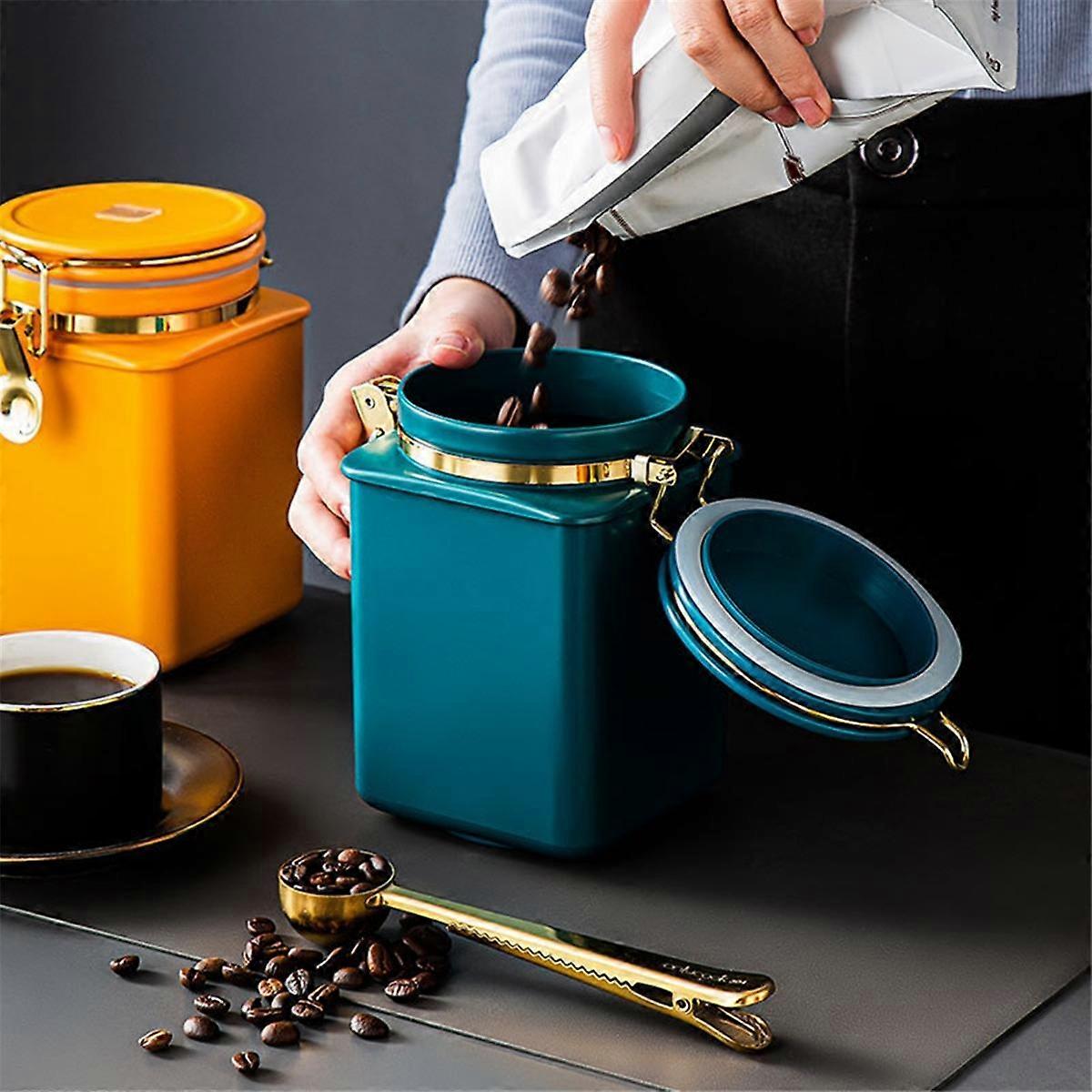 Coffee Bean Airtight Can Espresso Coffee Bath Ladle Coffee Powder ...