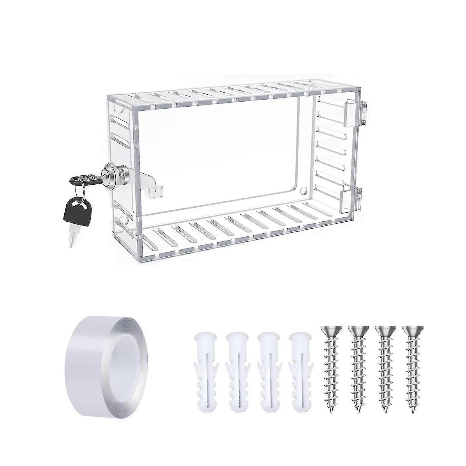 Universal Thermostat Lock Box With Key,clear Large Thermostat Cover For ...