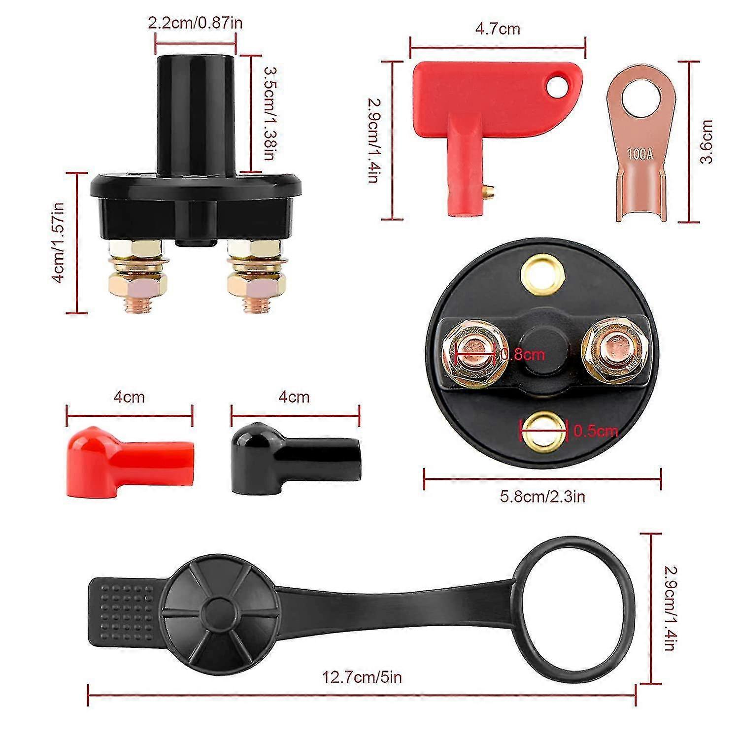 Battery Isolator Switch 12 V/24 V Car Battery Isolator Switch Main ...