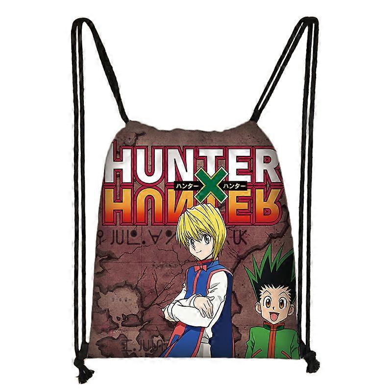 Anime HUNTERxHUNTER Backpack Hunter X Hunter Women Drawstring Bag HXH ...