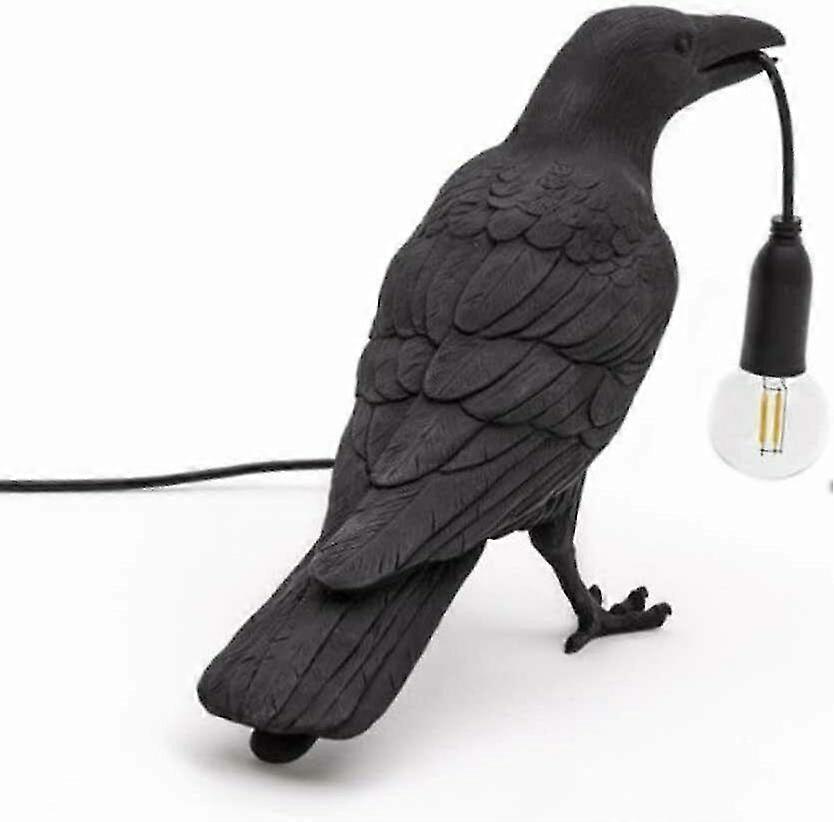 2025 New Bird Lamp Resin Crow Led Light Bedroom Wall Sconce Lamp Table ...