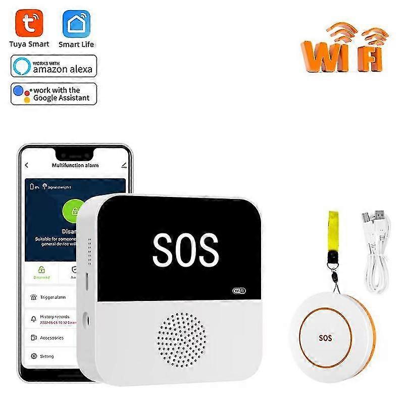 Wireless Wifi Tuya Wifi Sos Button Sensor Old People Emergency Panic ...