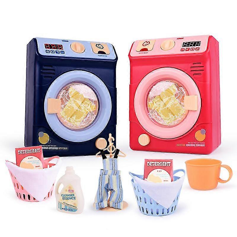 Children's Simulation Electric Play House Drum Washing Machine Toys ...