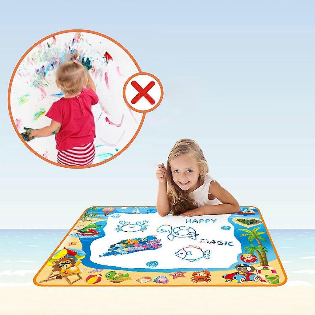 Writing Magic Doodle Mat Drawing Water Pen Painting Board Kid Boy Girl ...