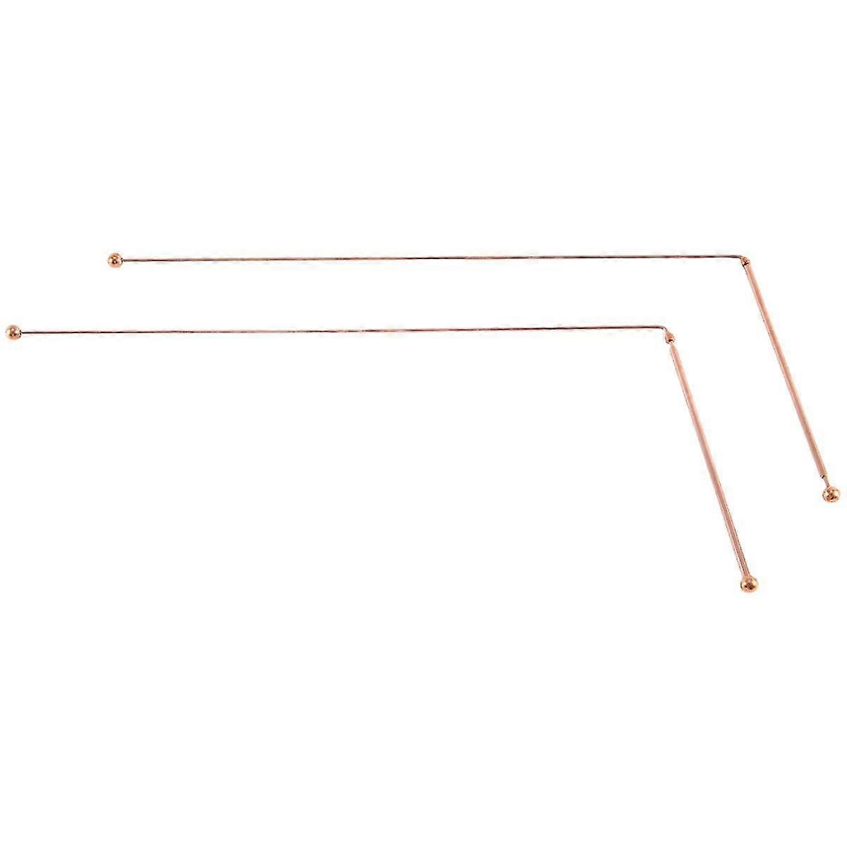 Copper Dowsing Rods - 99.9% Pure Copper 2pcs Divining Rods Energy Water ...