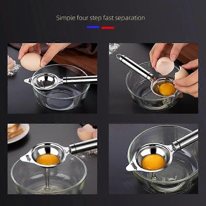 Egg White Separator Stainless Steel Tools Eggs Yolk Filter Gadgets ...