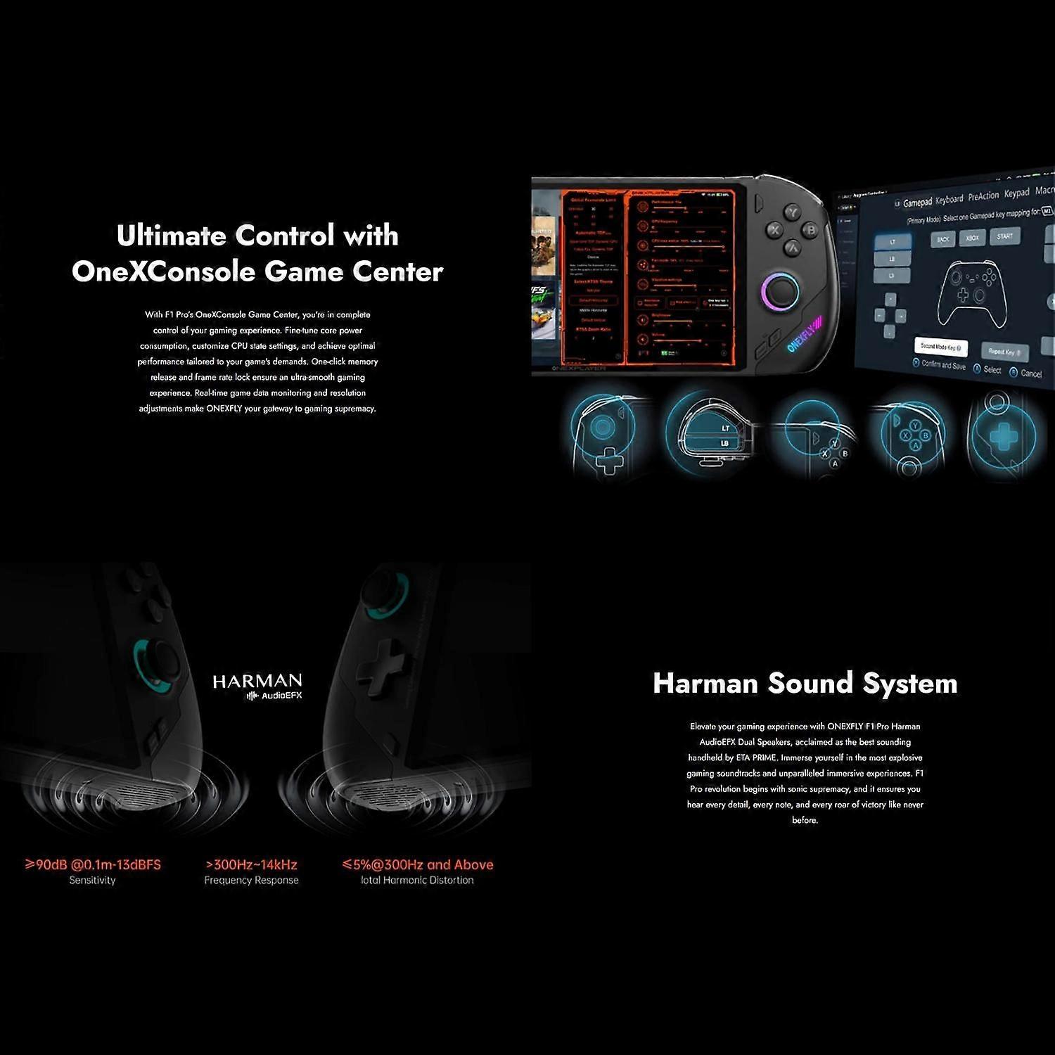 ONE-NETBOOK OneXPlayer F1 Pro 7inch Game Console AMD AI9 HX370 AI9-370 ...