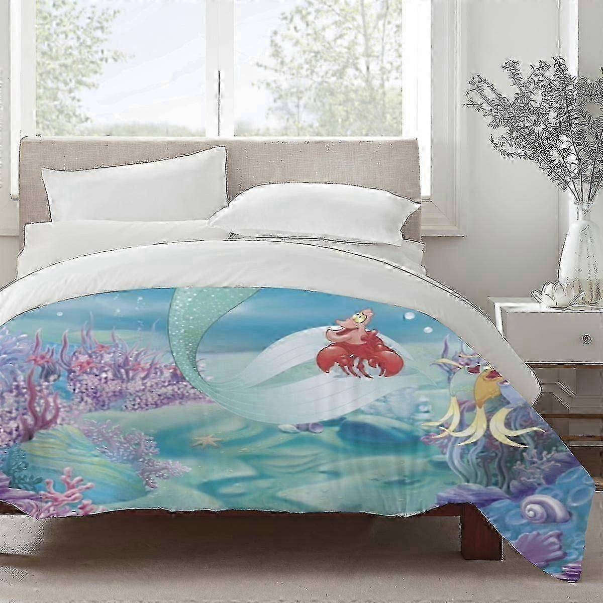 v1396 Bed Sheets Ariel Bedding Se Bed Cartoon Duvet Cover Lightweight3 ...