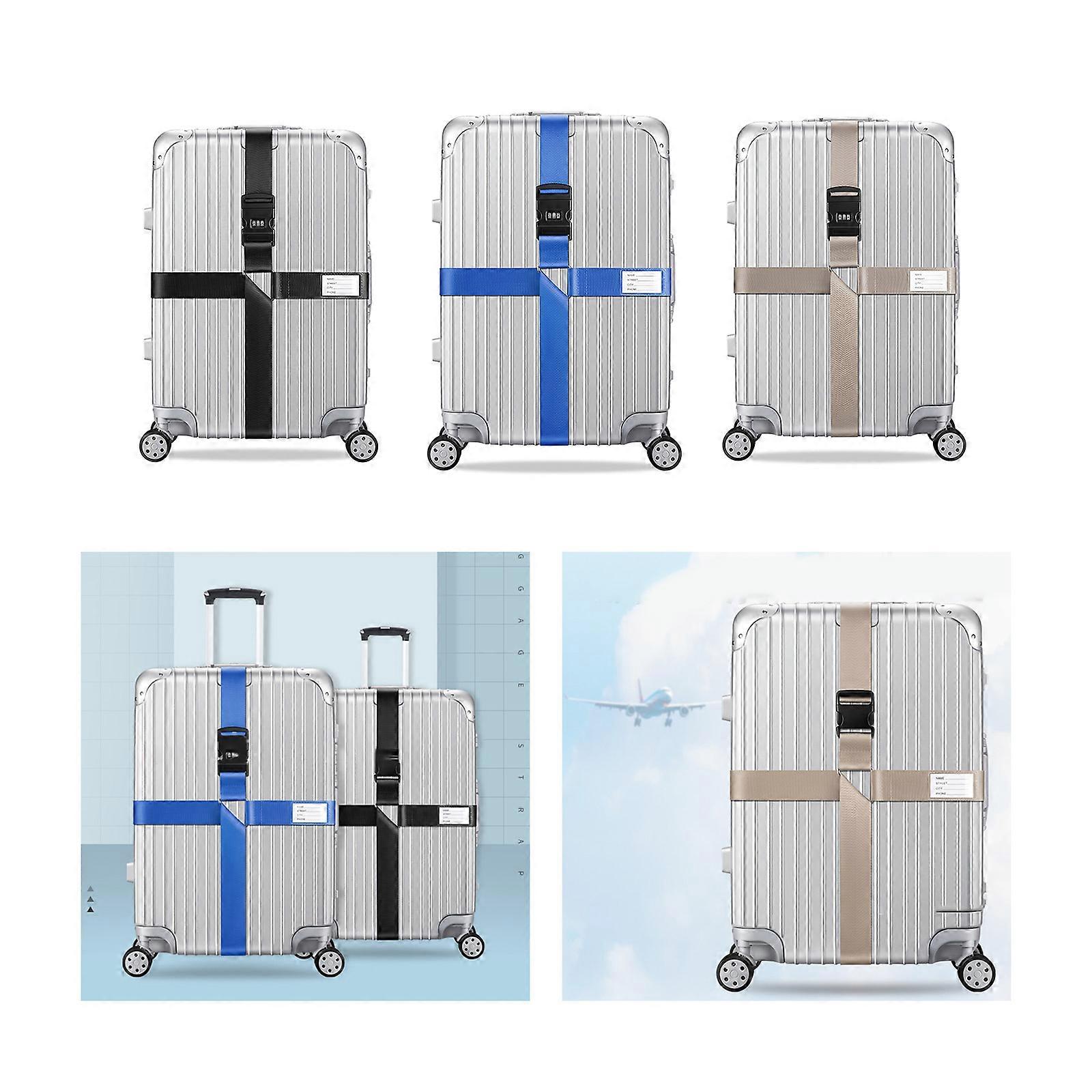 Easy to Use Cross Packing Straps for Suitcases with Password Lock ...