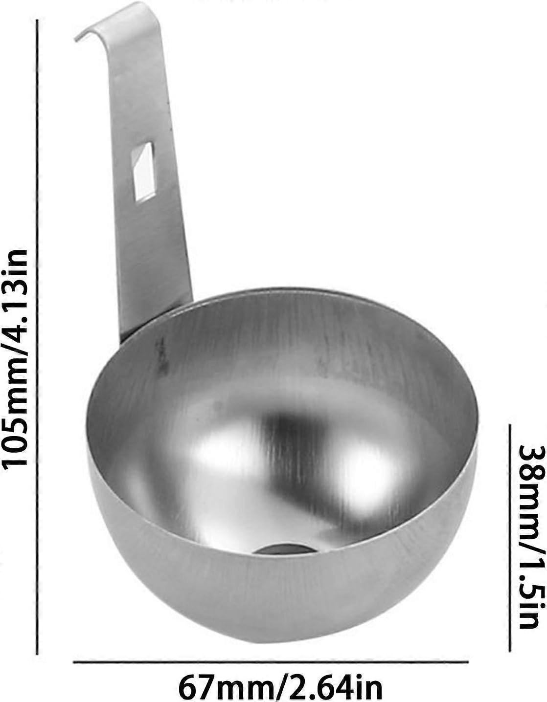 Poached Egg Spoon and Cooker - Stainless Steel, Non-Stick, Hangable ...